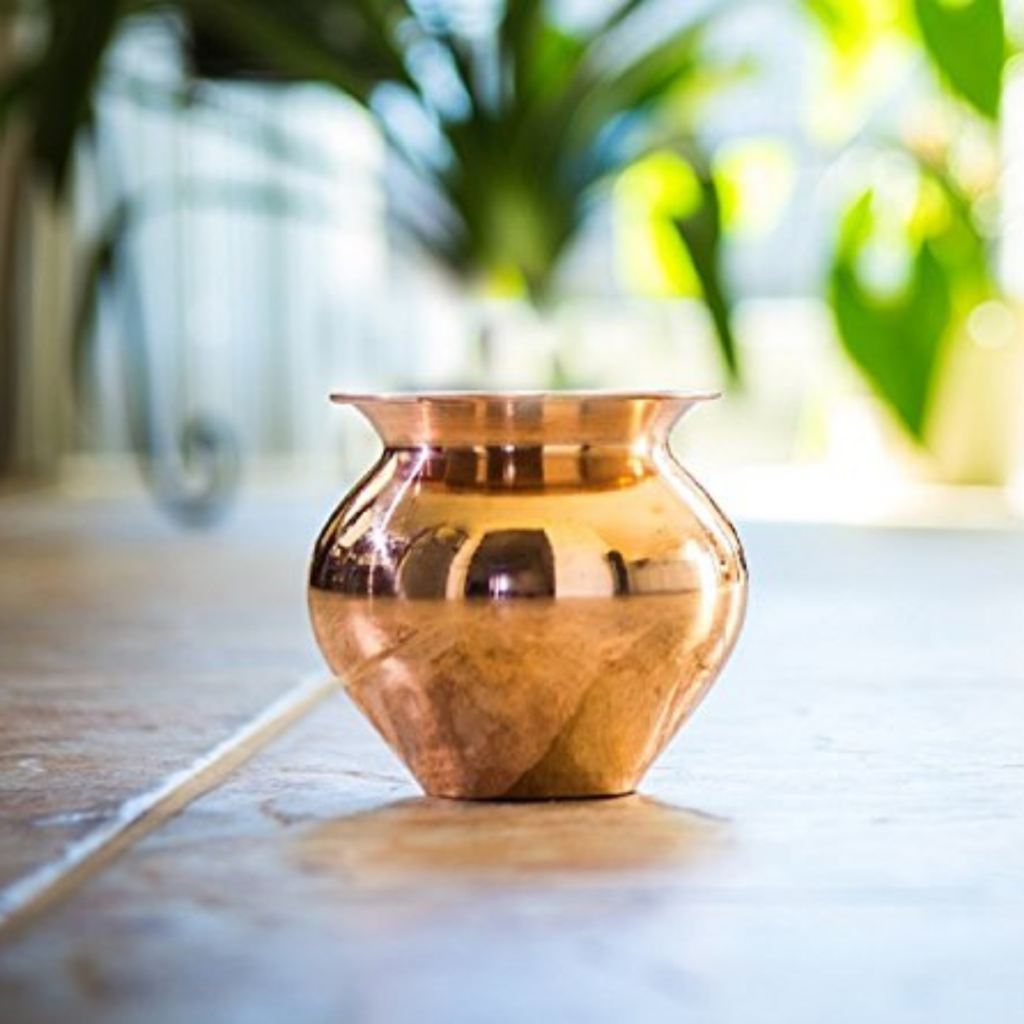 Pure Copper Kalash (6no.) - Puja Dukaan