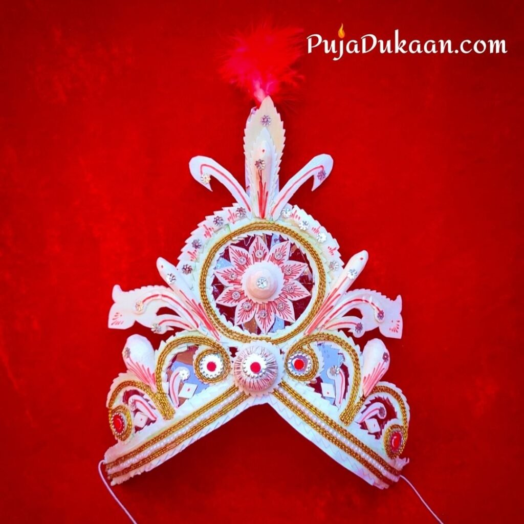 Topor Mukut Set For Bengali Wedding (Golden Ring) - Puja Dukaan