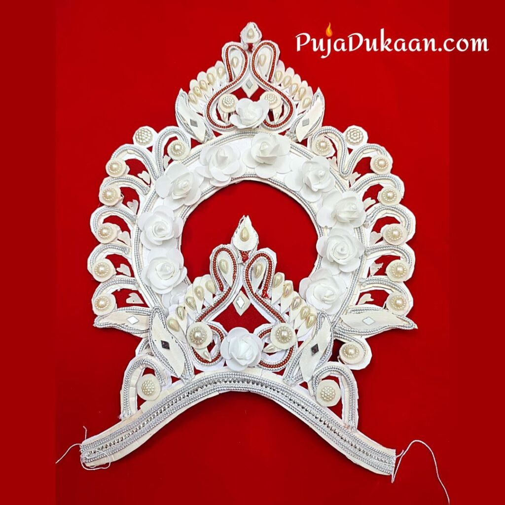 Premium Bridal Mukut & Odisi Set - Puja Dukaan